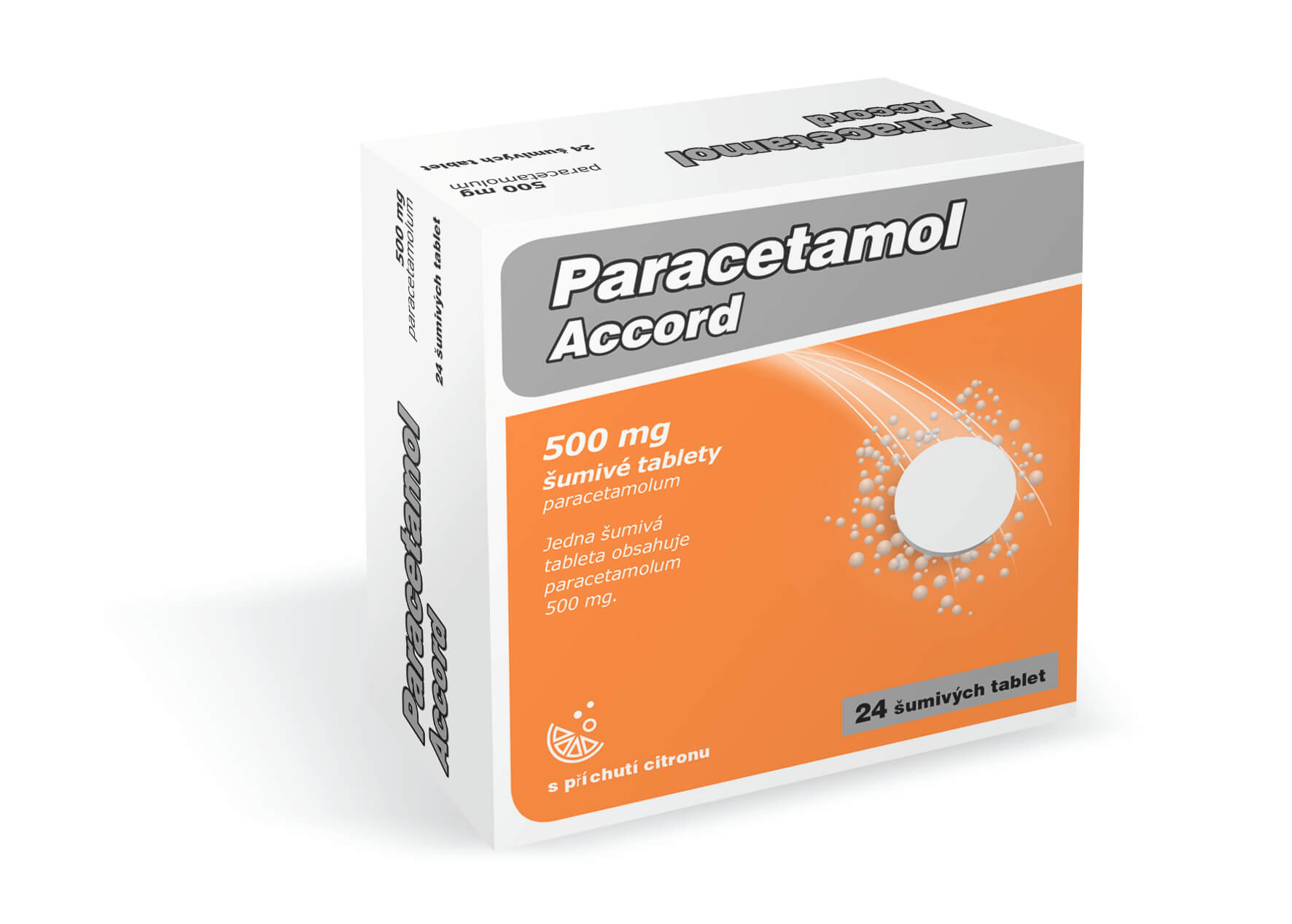 Paracetamol Accord 500mg eff. 24ks - Vyléčíme.cz